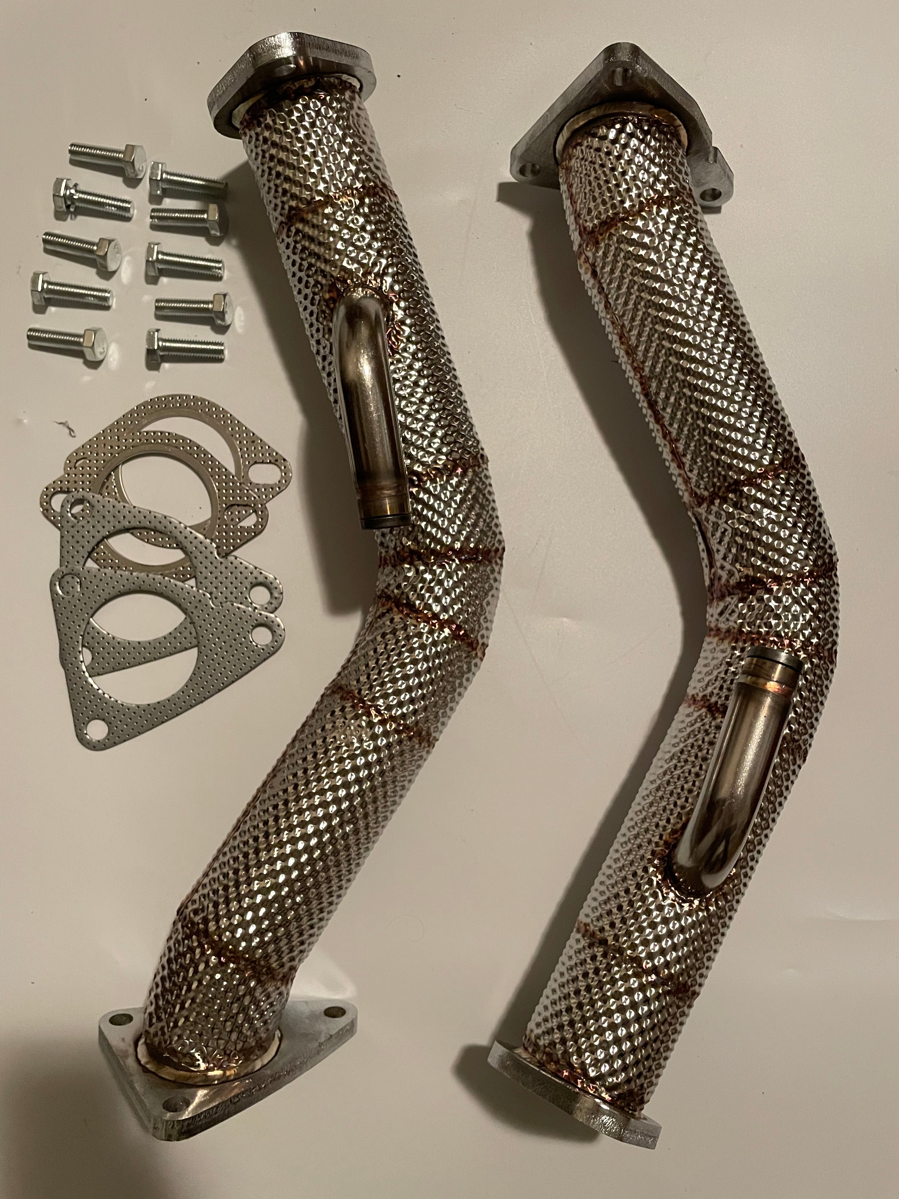 LUXMA Upgraded Exhaust Down Pipe test pipe for 370Z G37 Q50 Q60 VQ37HR ...